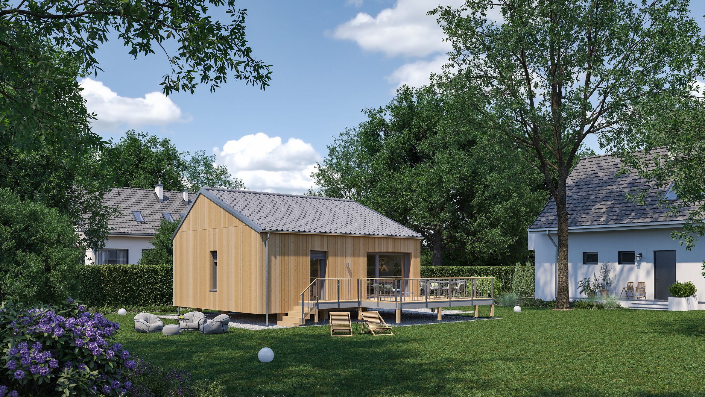 Kompakte Bungalows - Eigentumswohnung im eigenen Garten| Baufritz